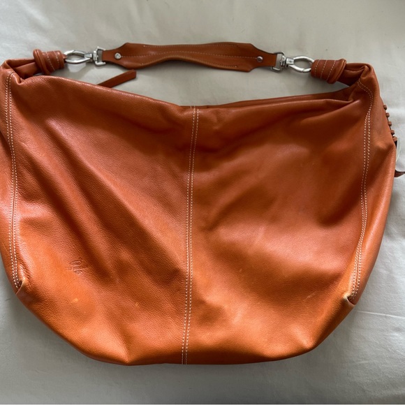Ted Benson | Bags | Ted Benson Orange Italian Leather Bag | Poshmark